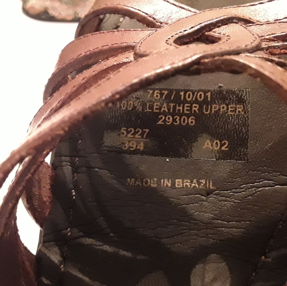 NATURE TREK | Shoes | New Nature Trek Brazilian Leather Wedge Sandals 7 ...